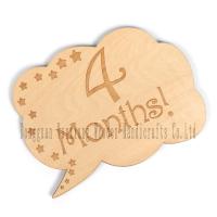 China Baby Monthly Milestone Marker Discs, Classic Wooden Discs Photo Props for Baby Announcement and Milestones for sale