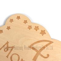 China Baby Monthly Milestone Marker Discs, Classic Wooden Discs Photo Props for Baby Announcement and Milestones for sale