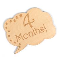 China Eco-Friendly Personalized Wooden Baby Announcement Plaque - Perfect for Newborn Gifts for sale