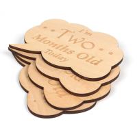 China Eco-Friendly Personalized Wooden Baby Announcement Plaque - Perfect for Newborn Gifts for sale