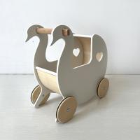 China 3 In 1 Customizable Montessori Toy White Wooden Push Walker Toy 0 To 3 Years for sale