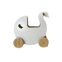 China 3 In 1 Customizable Montessori Toy White Wooden Push Walker Toy 0 To 3 Years for sale