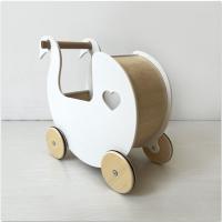 China 3 In 1 Customizable Montessori Toy White Wooden Push Walker Toy 0 To 3 Years for sale