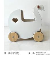 China 3 In 1 Customizable Montessori Toy White Wooden Push Walker Toy 0 To 3 Years for sale