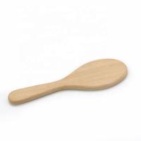 China Smooth Wooden Handle Paddle Cushion Hair Brush for sale