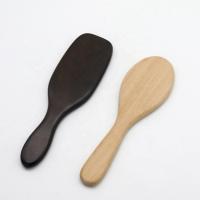 China Smooth Wooden Handle Paddle Cushion Hair Brush for sale