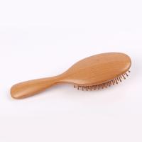 China Wooden Paddle Brush,Natural Beech wooden Handle Hair  Brush -wooden massage comb for sale