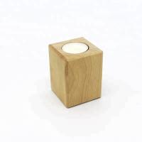 China Wooden Candle Tea Light Holder Home Stable Decoration Wedding Party wooden candlestick Decor Furniture Candlelight Dinner for sale