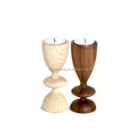 China High quality Personalized Ash Wooden Candle Holder for Rustic Wedding Party Birthday Holiday for sale