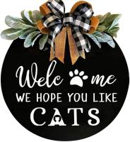 China Wooden vintage Home welcome door hanger , Home Garden Decor for sale