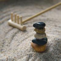China Sand Garden for Desk Landscape Sandbox Stress Relief Toy Gift Home Office Living Room Decoration Crafts for sale
