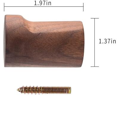 China Beech Wood Coat Hook 4-Pack Wall Mounted Modern Design for sale