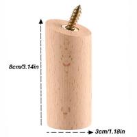 China Beech Wood Coat Hook 4-Pack Wall Mounted Modern Design for sale