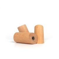 China Beech Wood Coat Hook 4-Pack Wall Mounted Modern Design for sale