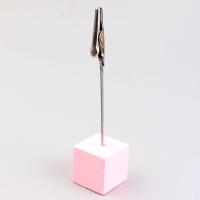 China Wooden colored memo clip pine wood base note clip desktop ornaments  wooden photo clip for sale
