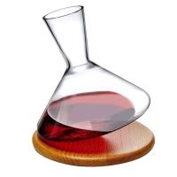 China Solid Wooden Balance Wine Decanter -Pine  Wooden Base only for sale