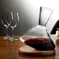 China Solid Wooden Balance Wine Decanter -Pine  Wooden Base only for sale