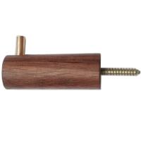China Modern Wooden Coat Hook with Brass Stick - Sapele Walnut Beech for sale