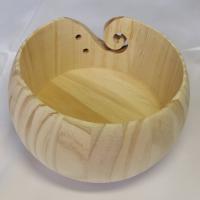 China Wooden Wool Weaving Bowl Retro Wooden Yarn Bowl for sale
