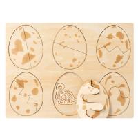 China Montessori Toy wooden  Mushroom Growth Cycle Puzzle &Wooden  Dinosaur Puzzle for sale