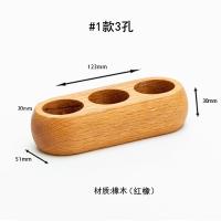 China Hot Selling Bamboo Lipstick Organizer Case Stand Customize Cosmetic Finishing Box Wood Essential Oil Holder for sale