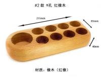 China Hot Selling Bamboo Lipstick Organizer Case Stand Customize Cosmetic Finishing Box Wood Essential Oil Holder for sale