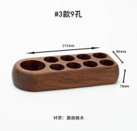 China Hot Selling Bamboo Lipstick Organizer Case Stand Customize Cosmetic Finishing Box Wood Essential Oil Holder for sale