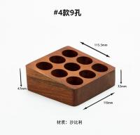 China Hot Selling Bamboo Lipstick Organizer Case Stand Customize Cosmetic Finishing Box Wood Essential Oil Holder for sale