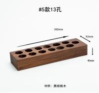 China Hot Selling Bamboo Lipstick Organizer Case Stand Customize Cosmetic Finishing Box Wood Essential Oil Holder for sale