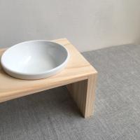 China Elegant wooden stand for cats and small dogs Dining Table bowl stand feeding stand -solid wood for sale