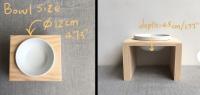 China Elegant wooden stand for cats and small dogs Dining Table bowl stand feeding stand -solid wood for sale