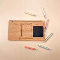 China Montessori Early Education Toys Number Tracing Board Learning Penmanship Training Handwriting Blackboard Tray for sale
