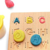 China Wooden Letters Practicing Board Double-Sided Alphabet Tracing Tool Learning to Write ABC Educational Toy for sale