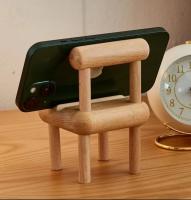 China Mini Wooden desk phone holder for table ,wooden cell phone stand for sale