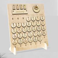 China Montessori Toy wooden Home calendar  for children education learning toy for sale