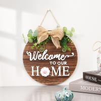 China Welcome Wreaths Front Door Decor Outdoor Hanging Vertical Sign Farmhouse Decorations Front Porch Decorations for sale