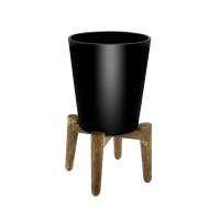China Retro Rubber wooden plant stand -Hight quality wooden planter for sale