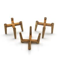 China Retro Rubber wooden plant stand -Hight quality wooden planter for sale