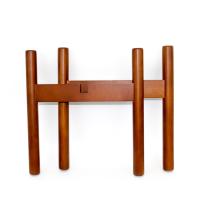 China Natural Wooden Plant Stand with Walnut stained color Beech wooden  Planter 8