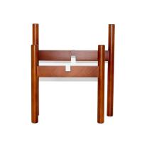 China Natural Wooden Plant Stand with Walnut stained color Beech wooden  Planter 8