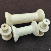 China Wooden spools custom natural wood spool wooden kite line spool for sale