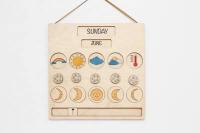 China Weather Wooden Calendar Waldorf Learning  Homeschooling Daily Calendar Chart for sale