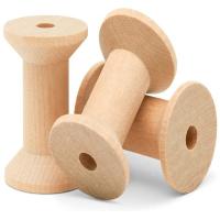 China Cheap Empty Wooden Spool Mini Wooden Spool Wooden Thread Spool for sale