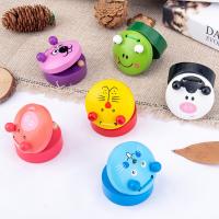 China Animal shaped colorful Playthings Wood Castanets Instrument for sale