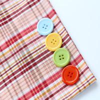 China Wholesale Custom Colorful 4 holes Wooden Round Buttons For Clothing  Shirt for sale