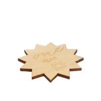 China Hot Sale Newborn Wood Baby Birth Monthly Milestone Recording Markers Cards Wooden Engraved Photo Props Milestone Cards for sale
