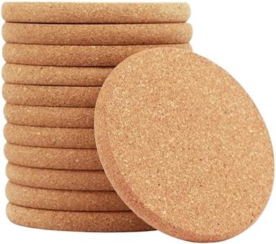 China Wholesale Reusable Natural Cork Coasters With Metal Holder For Bar Glass Cup Table for sale
