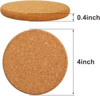 China Wholesale Reusable Natural Cork Coasters With Metal Holder For Bar Glass Cup Table for sale