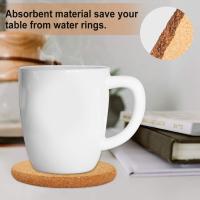 China Wholesale Reusable Natural Cork Coasters With Metal Holder For Bar Glass Cup Table for sale