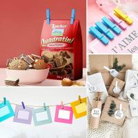 China High Quality Colorful Durable Wooden Clothespins For Picture Clip Snack Bag Sealing Hanging Christmas Tree Ornaments for sale
